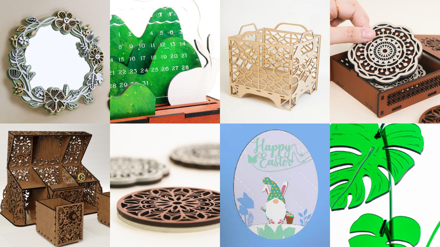 Create With FLUX 8 Spring Home Decor Laser Design Ideas in 2023